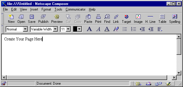 2. Use composer to create your page.